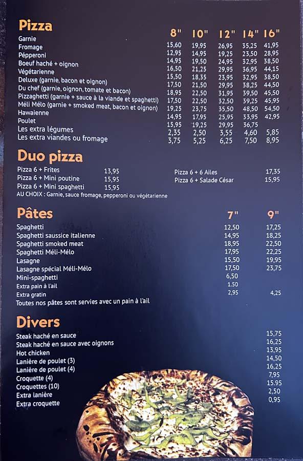 Fast food Lévis - Resto Méli-Mélo